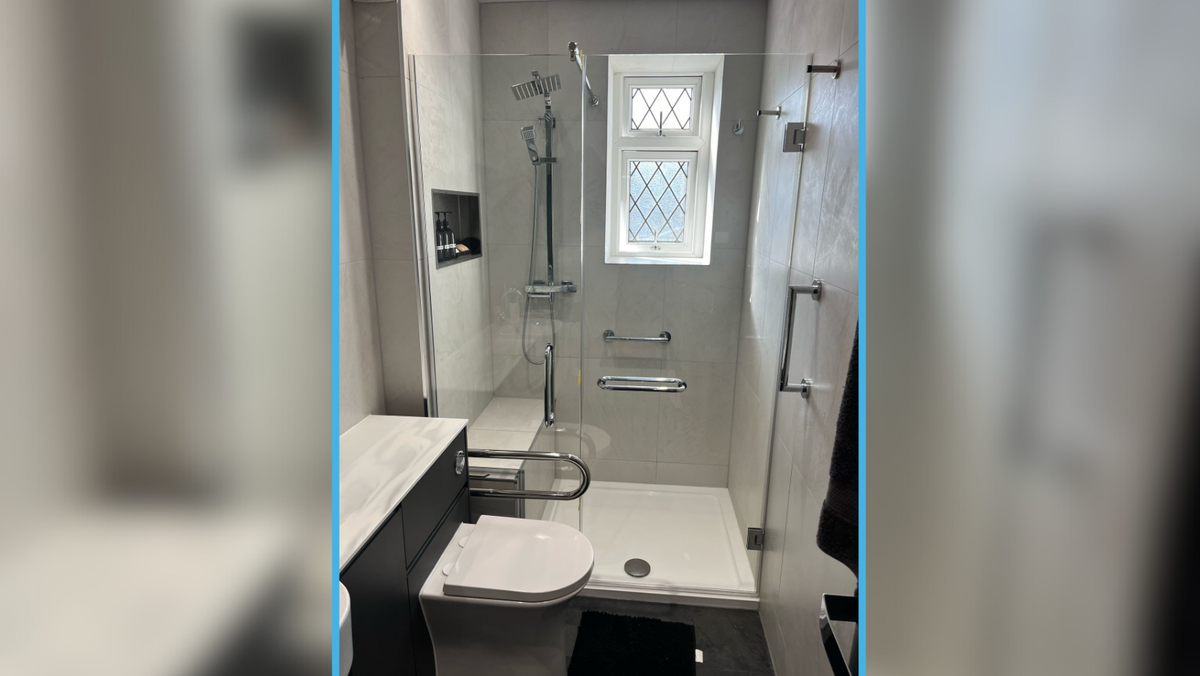 Bespoke Shaped Enclosure, Splashing Out Bathrooms — atog direct