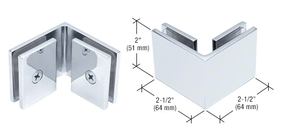 Glass clamp - square glass to glass — atog direct